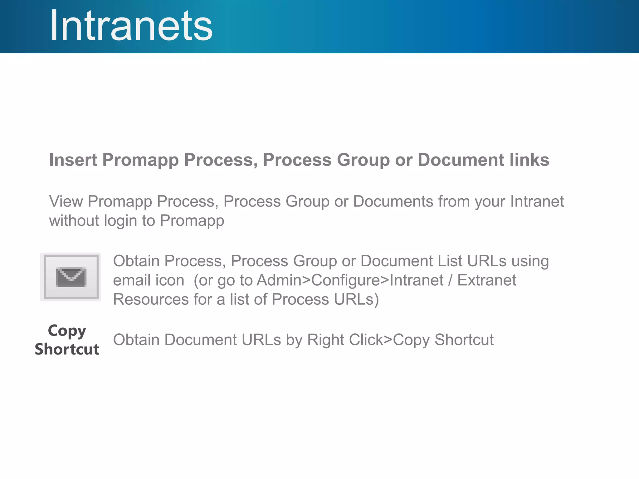 Intranets and process knowledge - Promapp | PPT