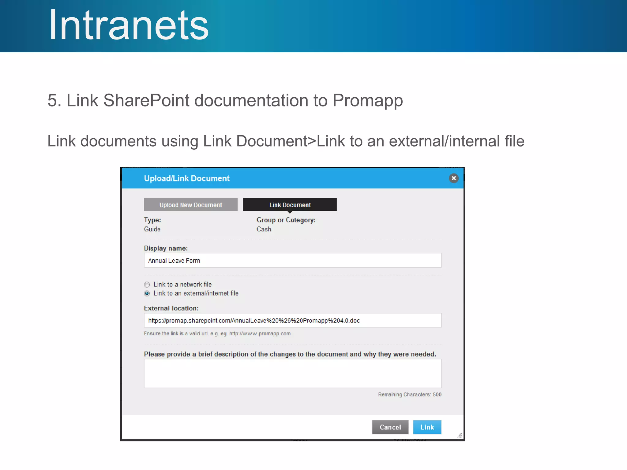 Intranets and process knowledge - Promapp | PPT