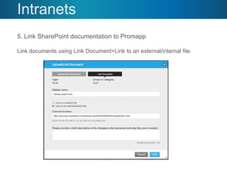 Intranets and process knowledge - Promapp | PPT