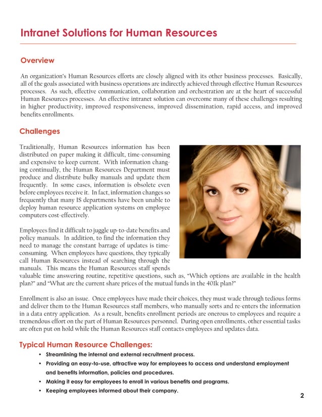 Intranet Solutions_HR | PDF