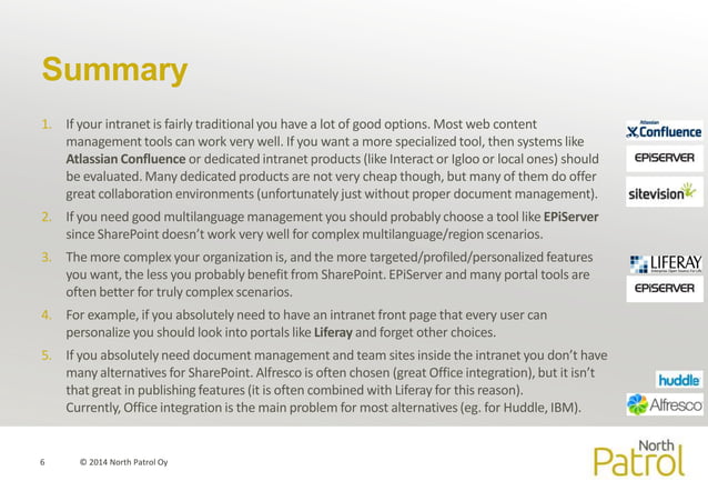 Intranet systems beyond SharePoint | PPTX | Desktop Publishing | Computer Software and Applications
