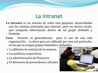 Intranet y correo electrónico | PPTX