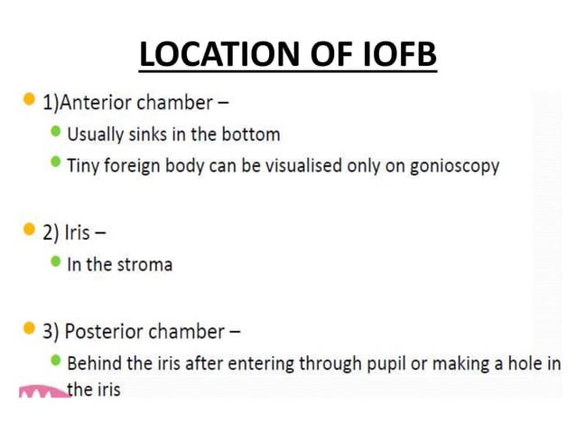 Intraocular foreign bodies | PPTX