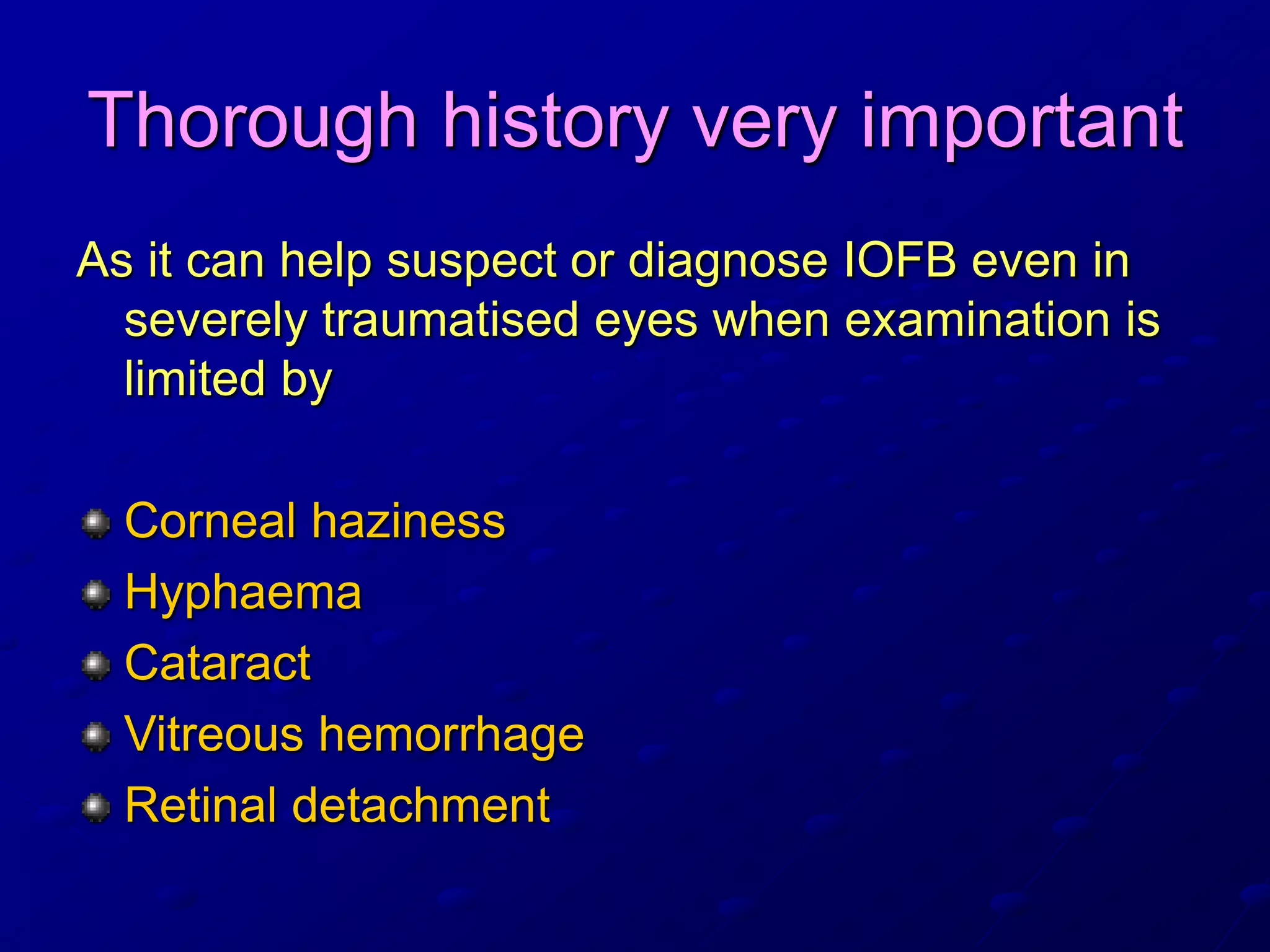 Intraocular foreign bodies - AJAY DUDANI | PPT