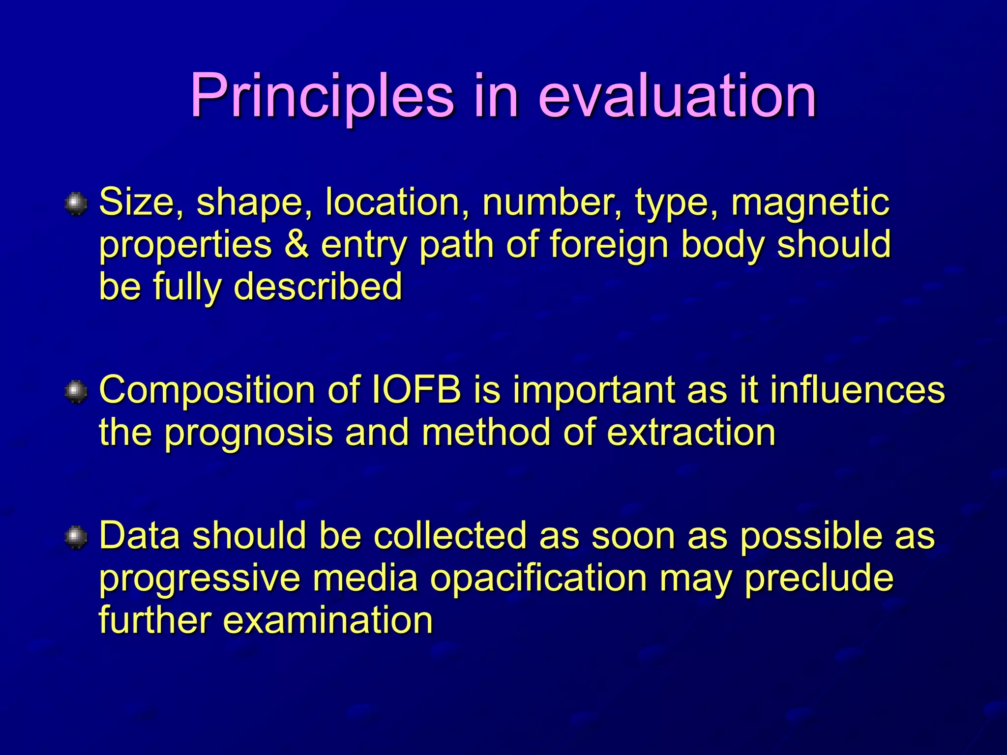 Intraocular foreign bodies - AJAY DUDANI | PPT