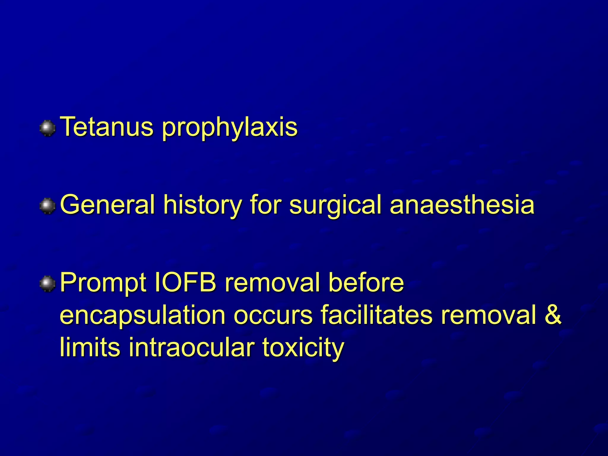 Intraocular foreign bodies - AJAY DUDANI | PPT