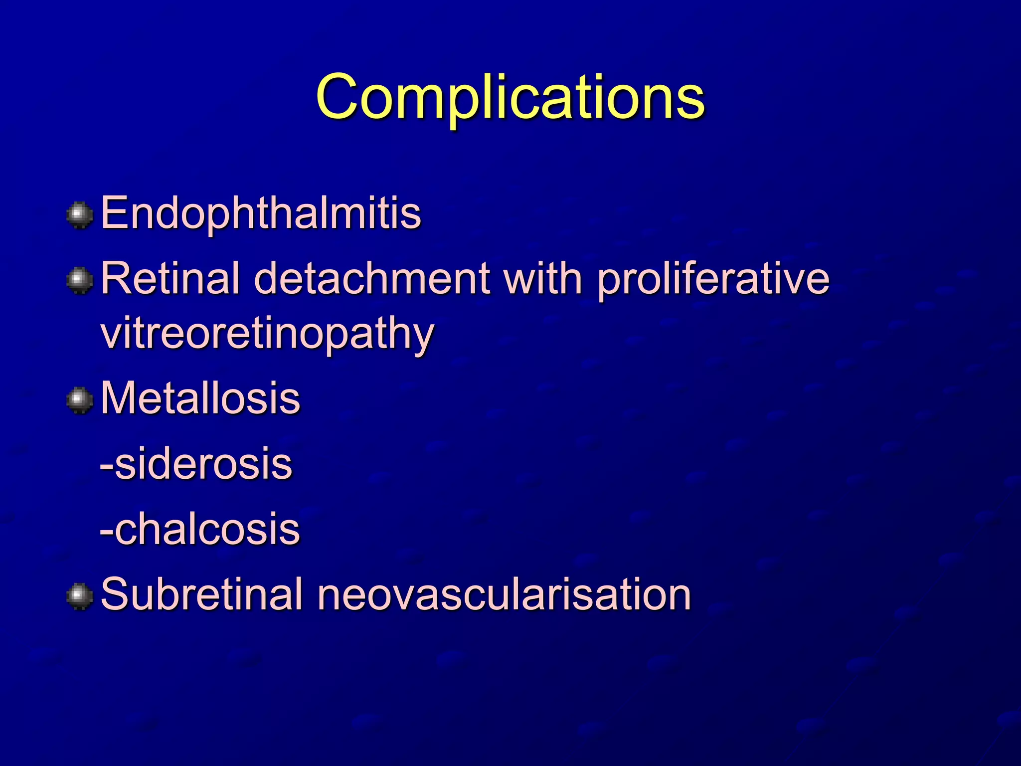 Intraocular foreign bodies - AJAY DUDANI | PPT