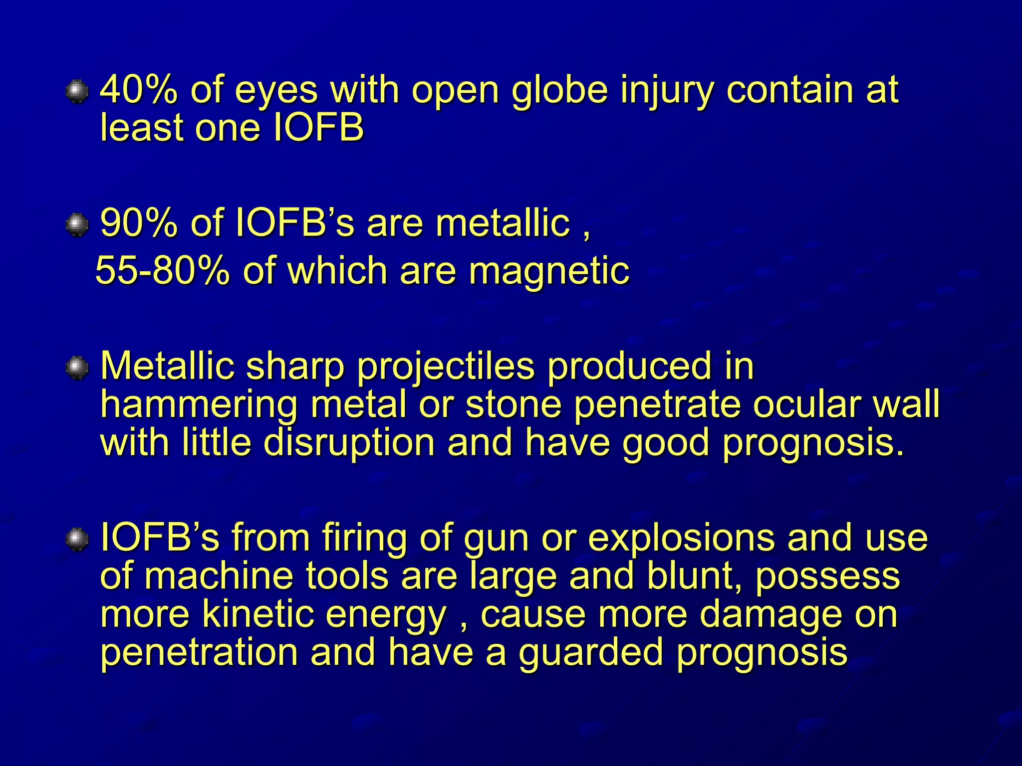 Intraocular foreign bodies - AJAY DUDANI | PPT