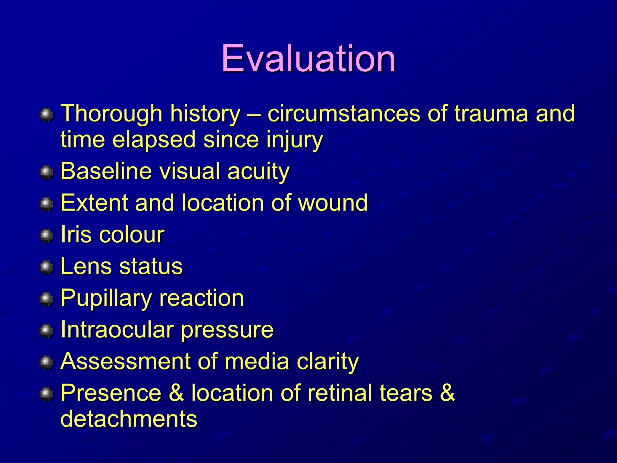 Intraocular foreign bodies - AJAY DUDANI | PPT