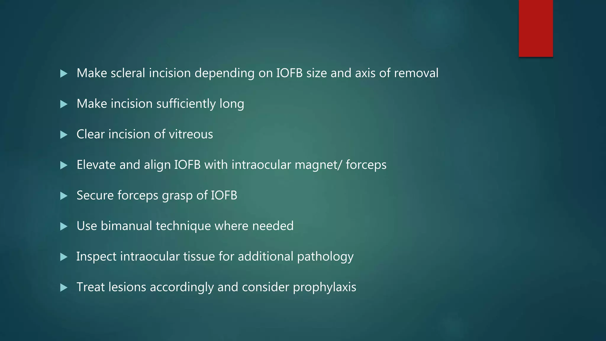 Intraocular foreign body | PPTX