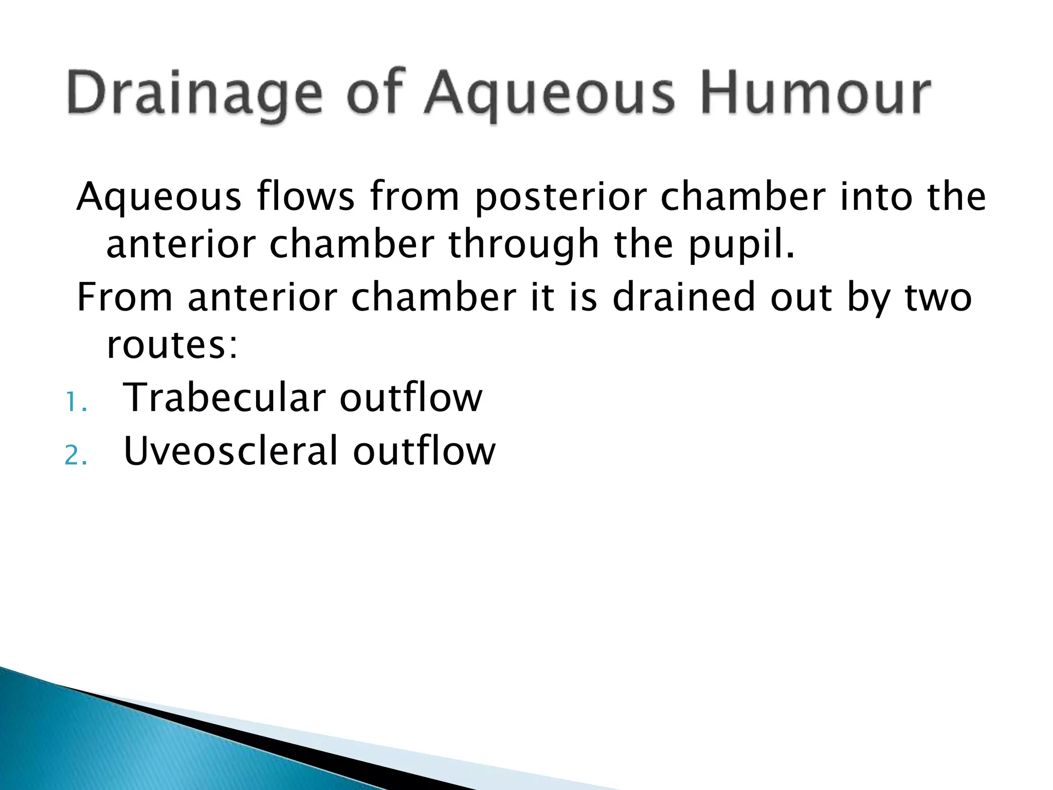 Intraocular pressure and aqueous dynamics | PPTX