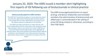 Intraocular safety OF ANTIVEGF INJECTIONS IN THE EYE | PPT