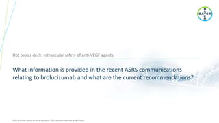 Intraocular safety OF ANTIVEGF INJECTIONS IN THE EYE | PPT