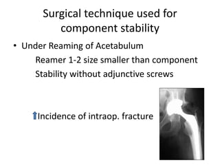 Intraoperative acetabular fracture and pelvic discontinuity in thr | PPTX