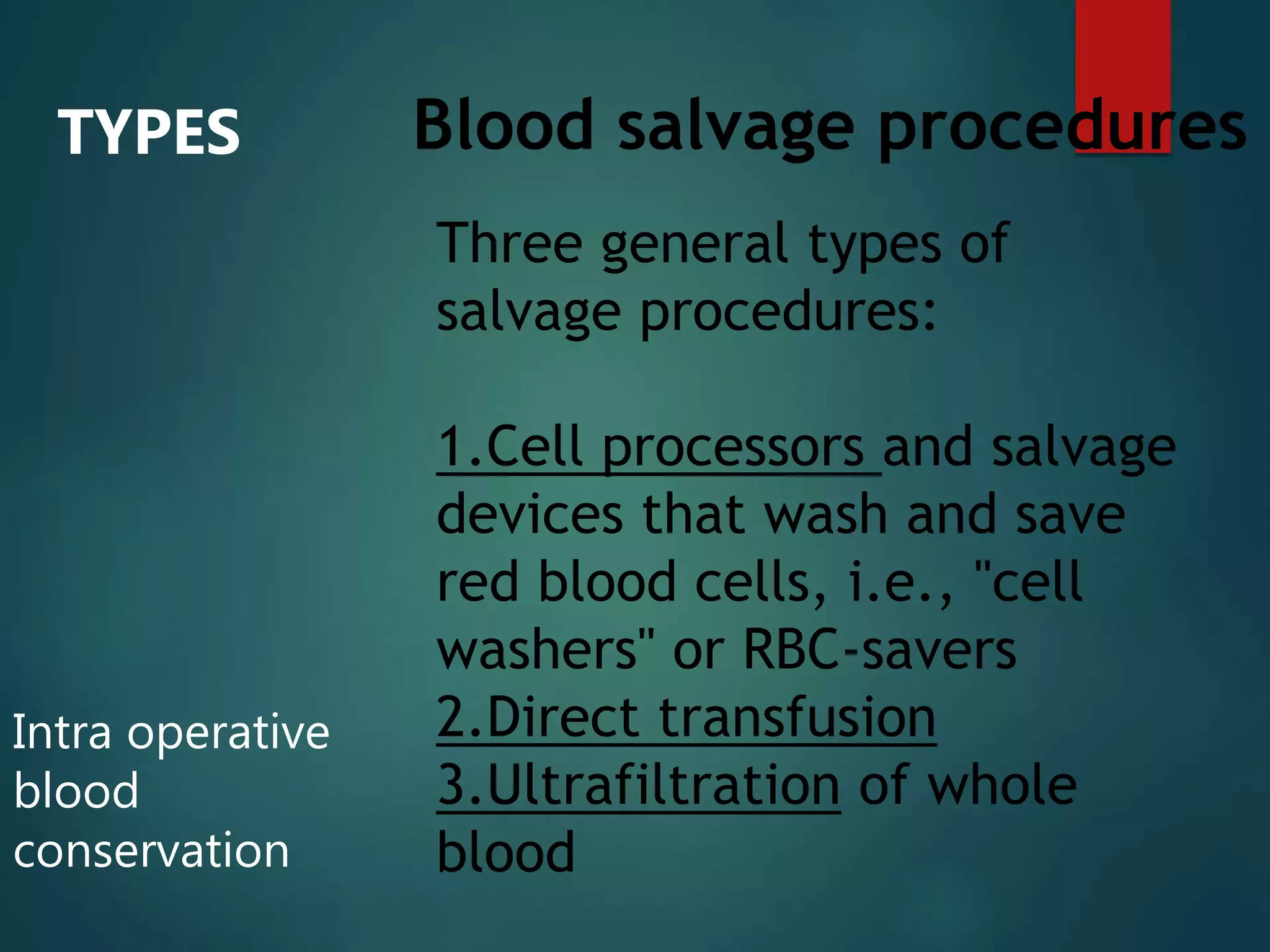 Intra operative blood_conservation | PPT