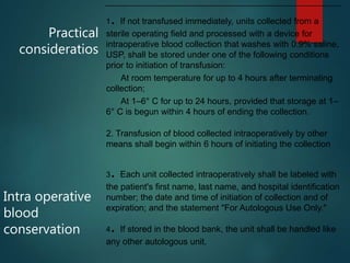 Intra operative blood_conservation | PPT