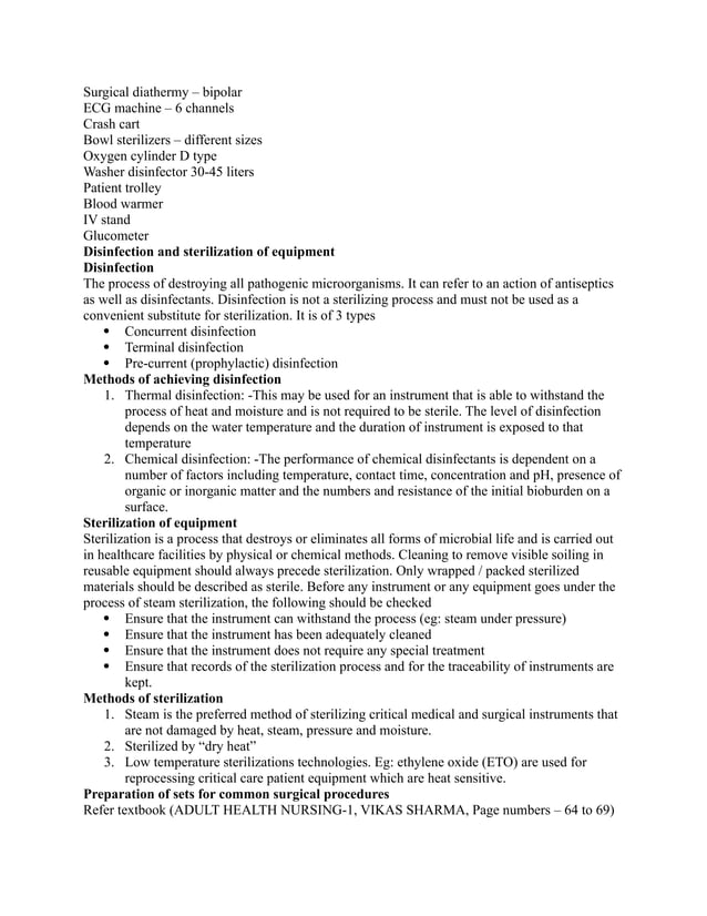 INTRAOPERATIVE CARE.docx education notes for nursing students | DOCX