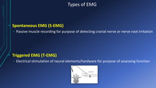Intraoperative Electromyography (EMG) | PPTX