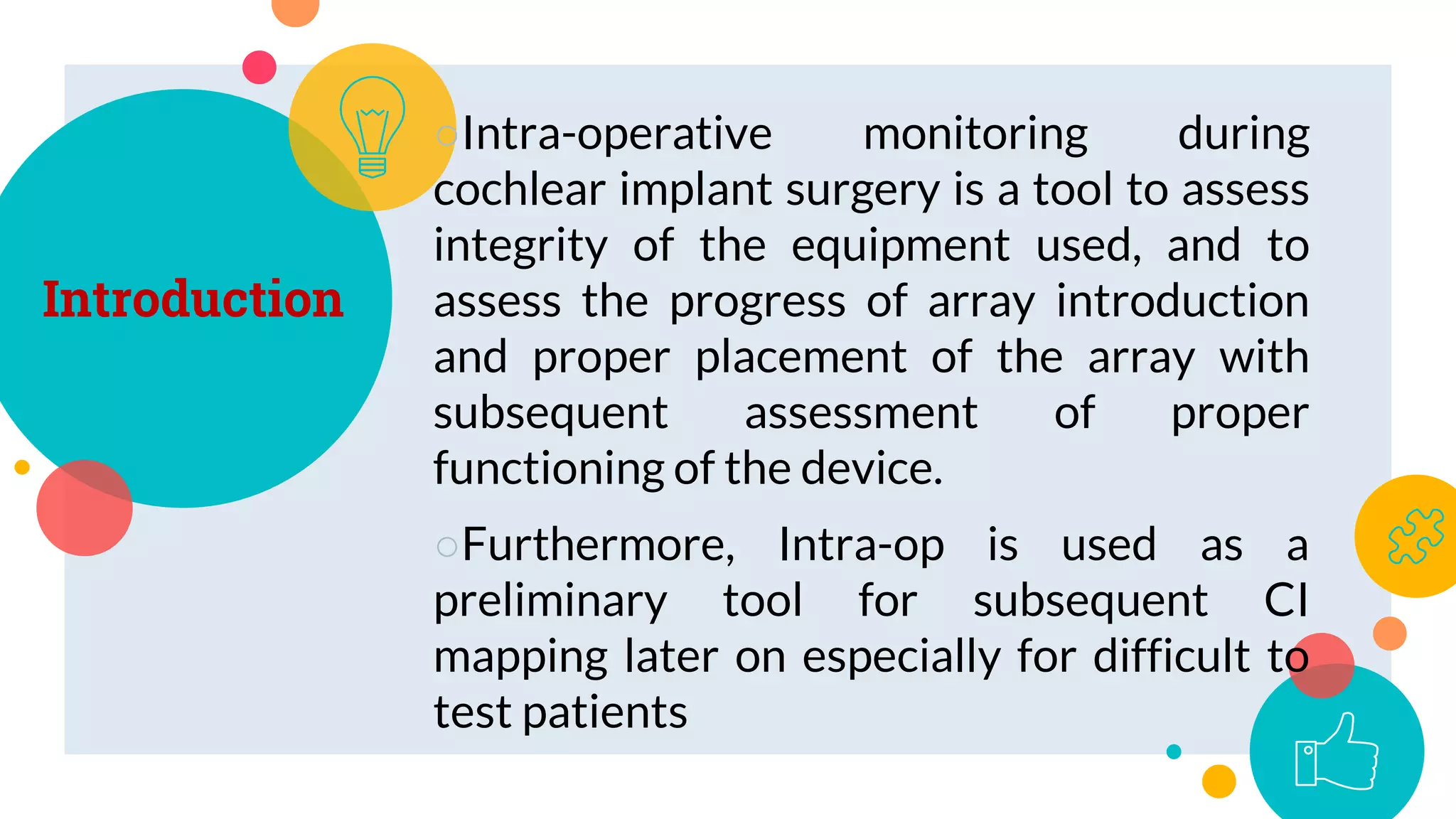 Intra-operative monitoring during CI surgery | PPT