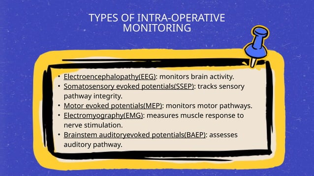 intraoperative monitoring used in operation theatre | PPTX