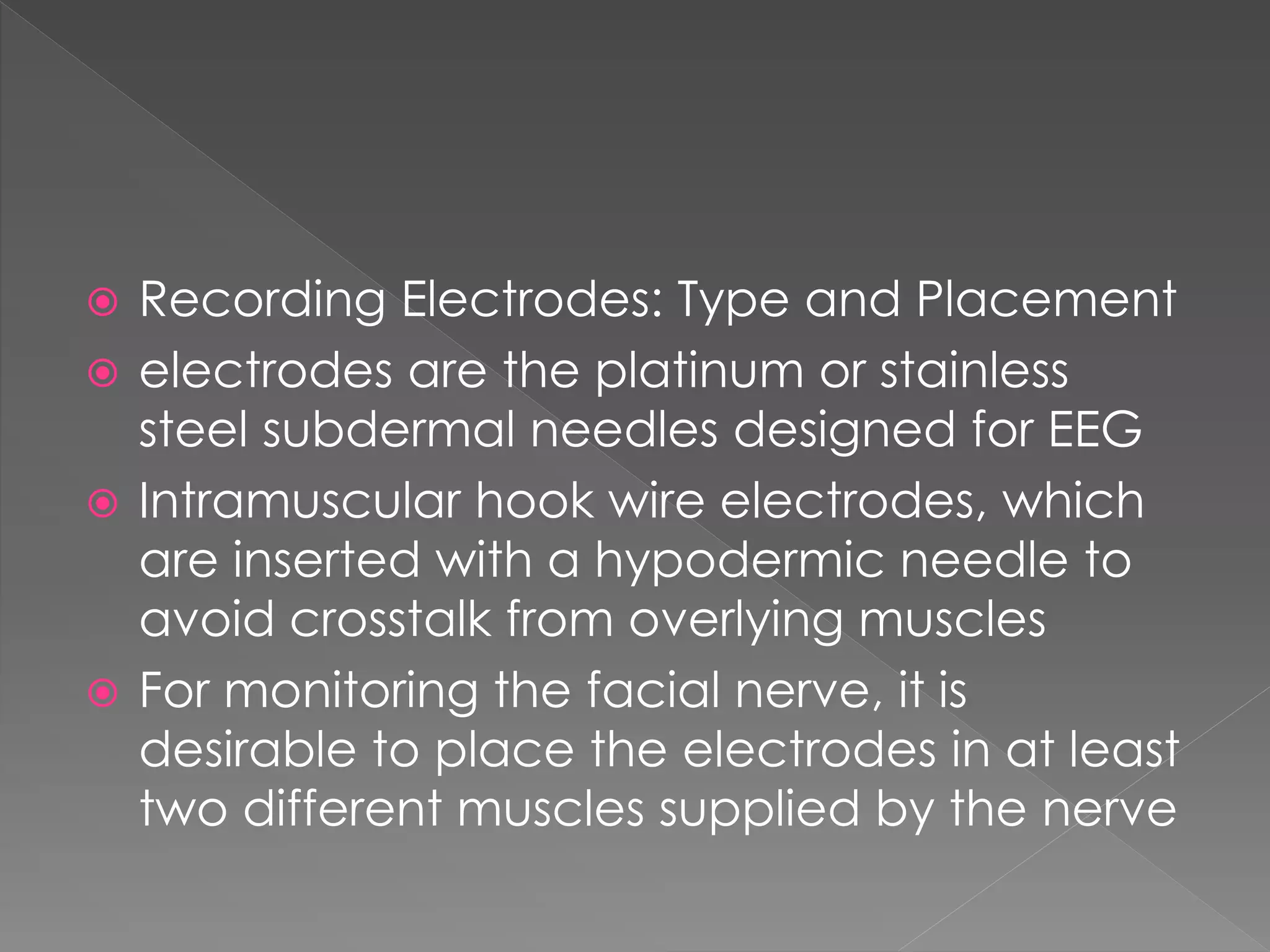 Intra operative monitoring facial nerve | PPTX