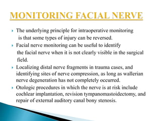 Intra operative nerve monitoring in ent | PPTX