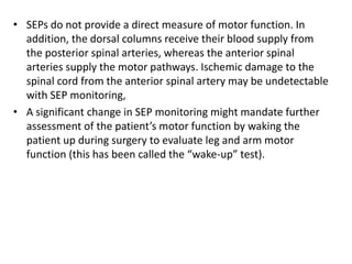 Intraoperative neurophysiologic monitoring of the spine | PPTX | Brain ...