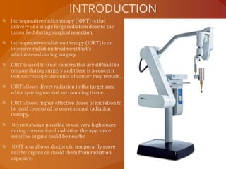 Intra operative radiotherapy (iort) | PPT