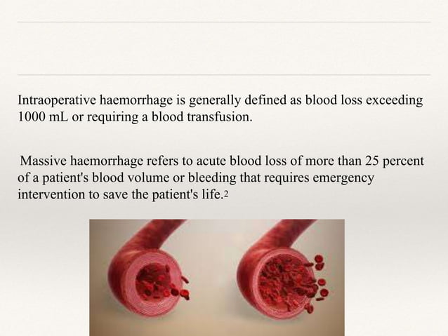 Management of Intraoperative Haemorrhage in Gynaecological Abdominal ...