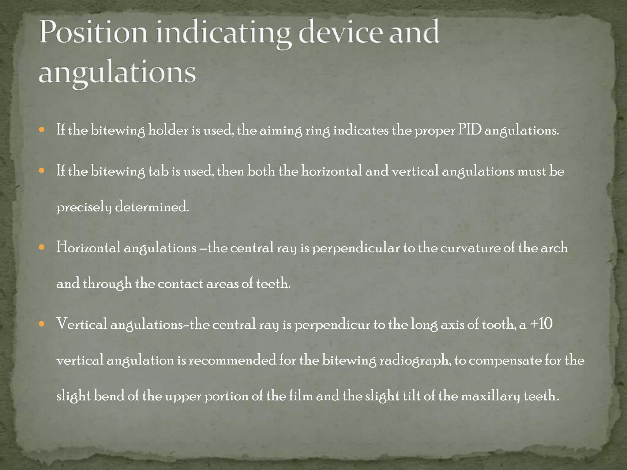 Intraoral radiographic technique ii | PPTX