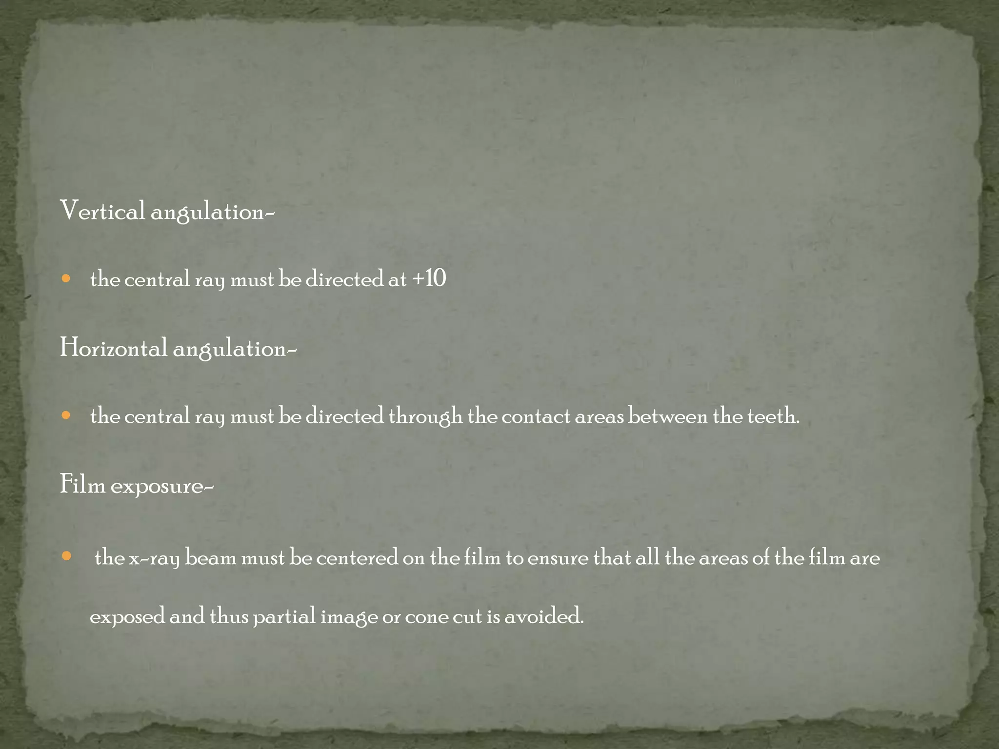 Intraoral radiographic technique ii | PPTX