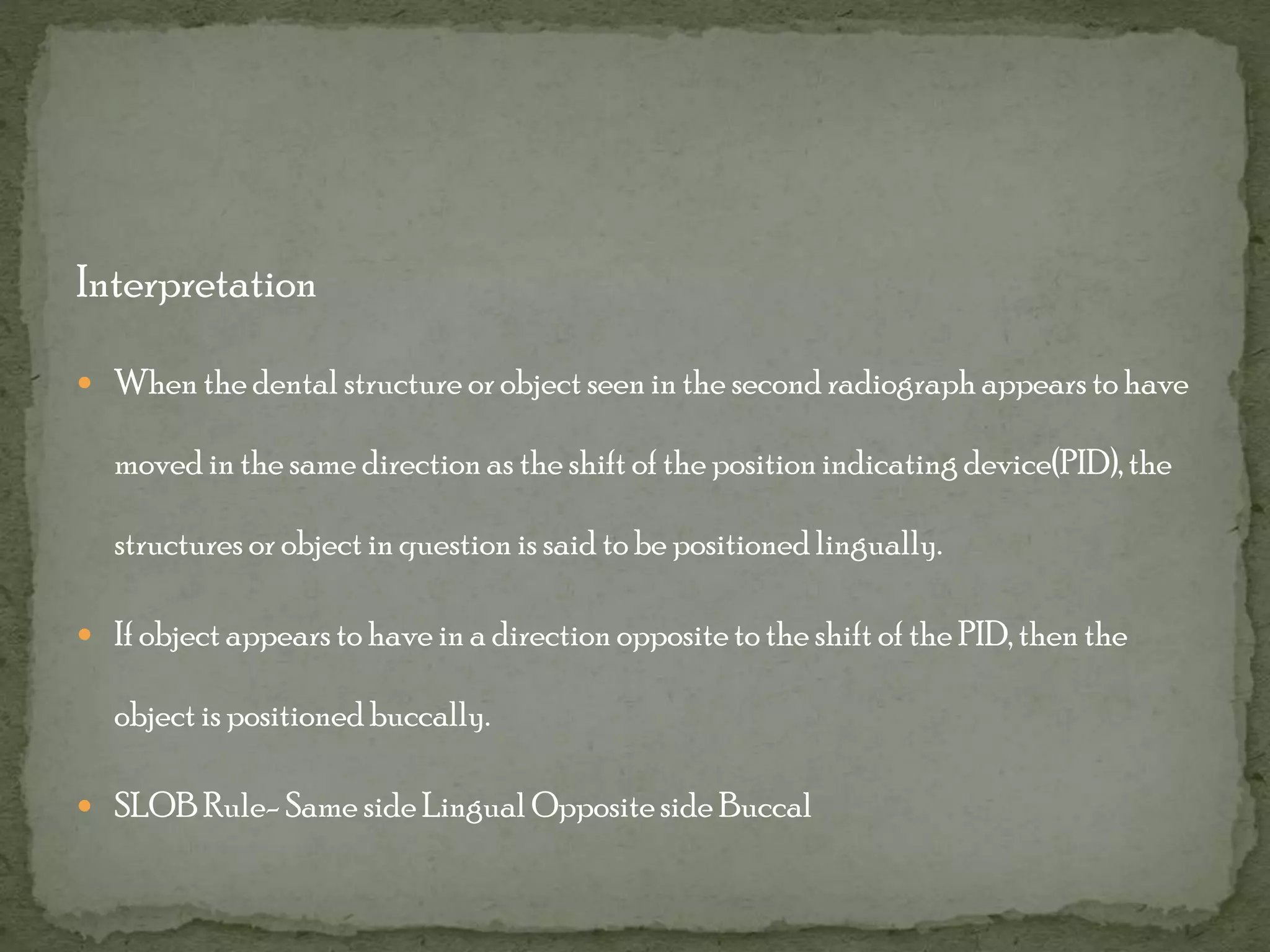 Intraoral radiographic technique ii | PPTX