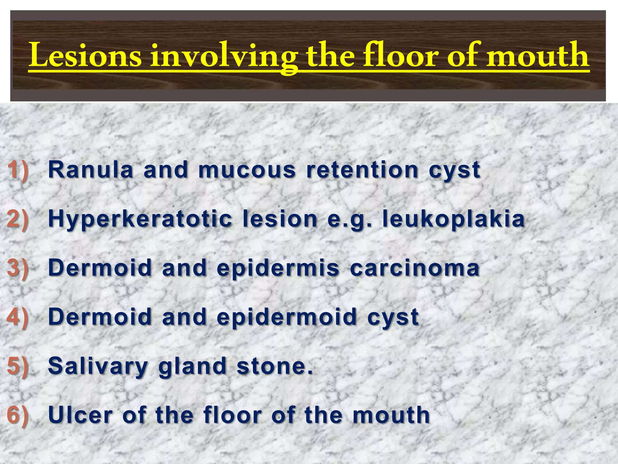 Intra oral examination | PPTX