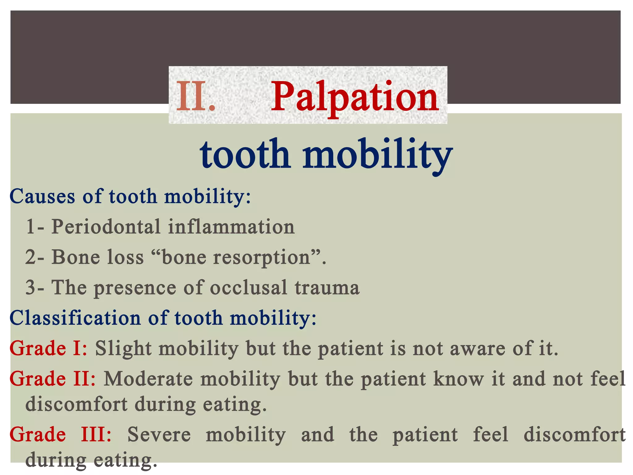 Intra oral examination | PPTX