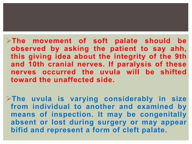 Intra oral examination | PPTX