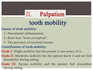 Intra oral examination | PPTX