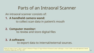 applications of INTRAORAL SCANNERS in dentistry | PPTX