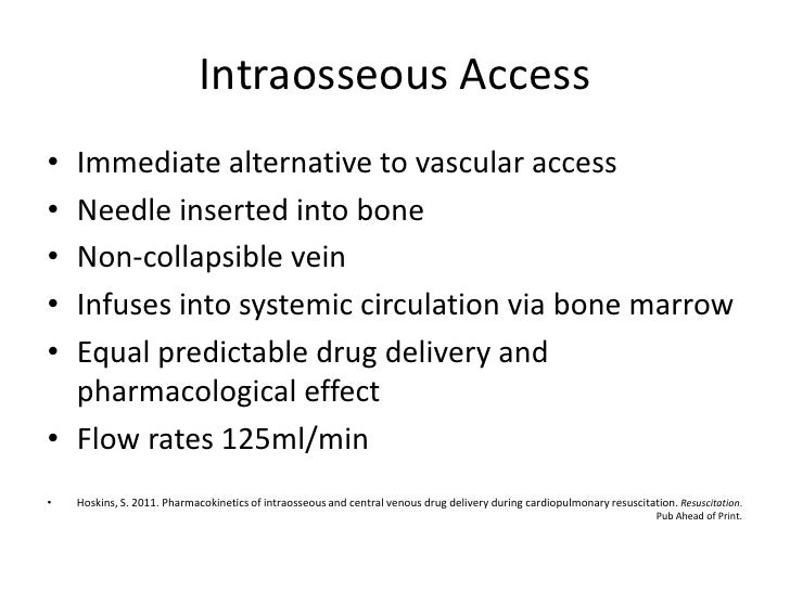 Pediatric Intraosseous Access