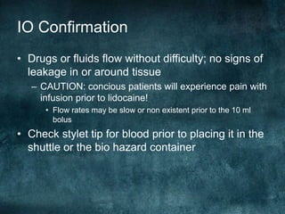 Intraosseous infusion mhs 536 | PPTX