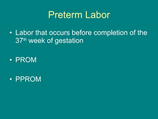 INTRAPARTUM | PPT