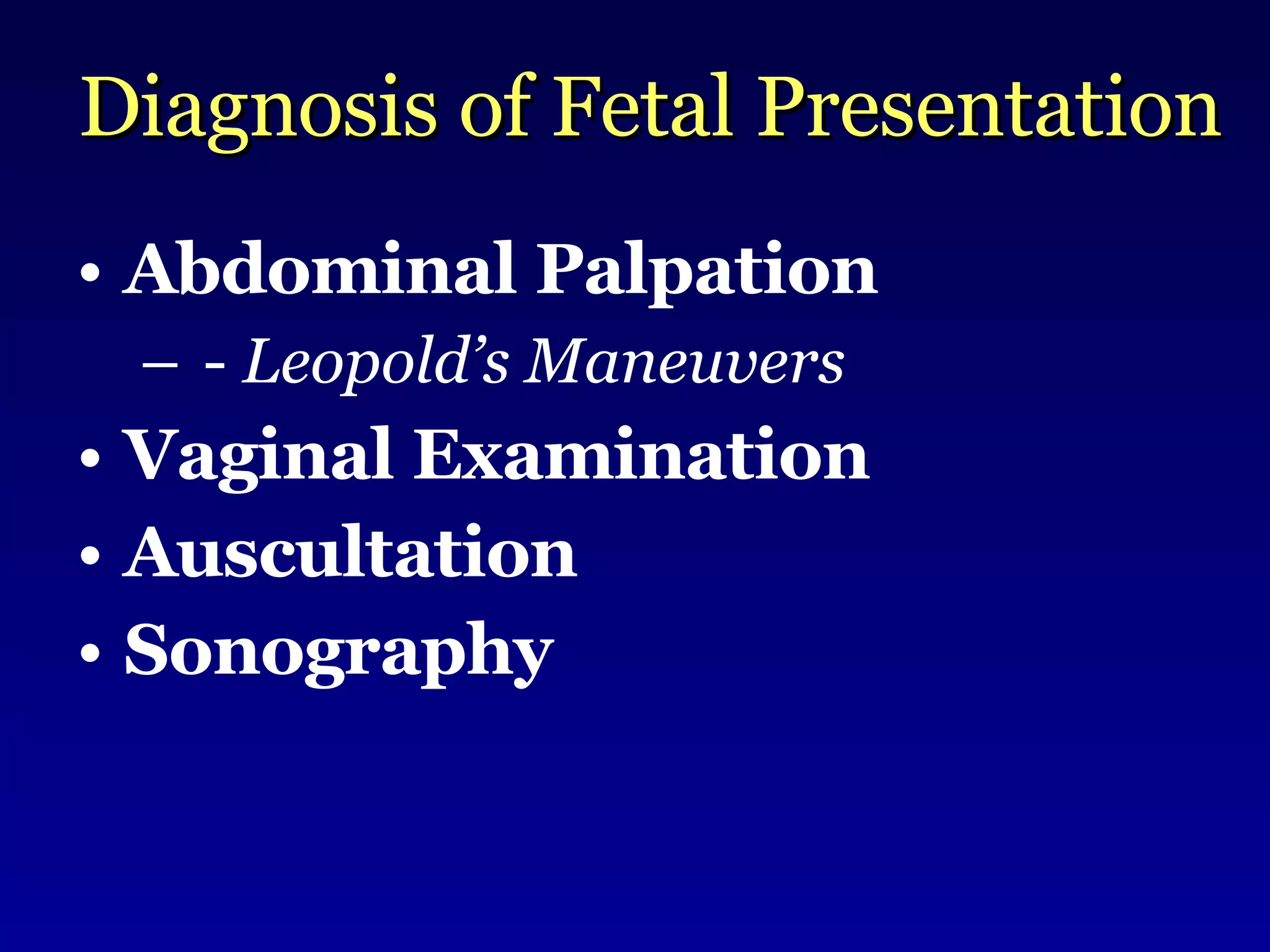 Intrapartum Care and Abnormal Labor | PPT