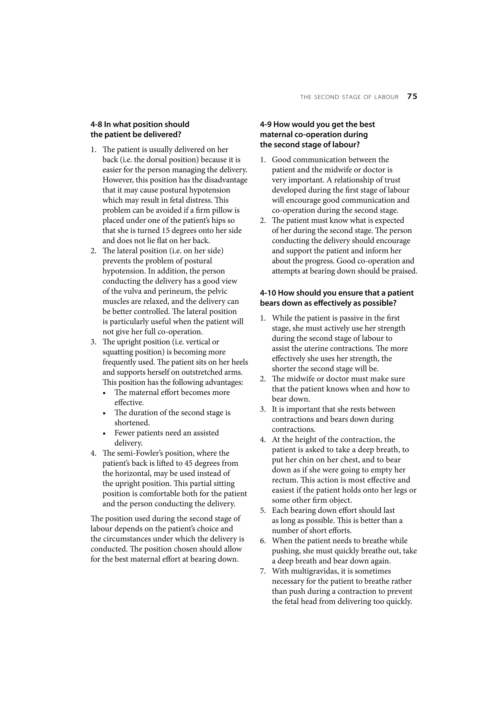 Intrapartum Care: The second stage of labour | PDF