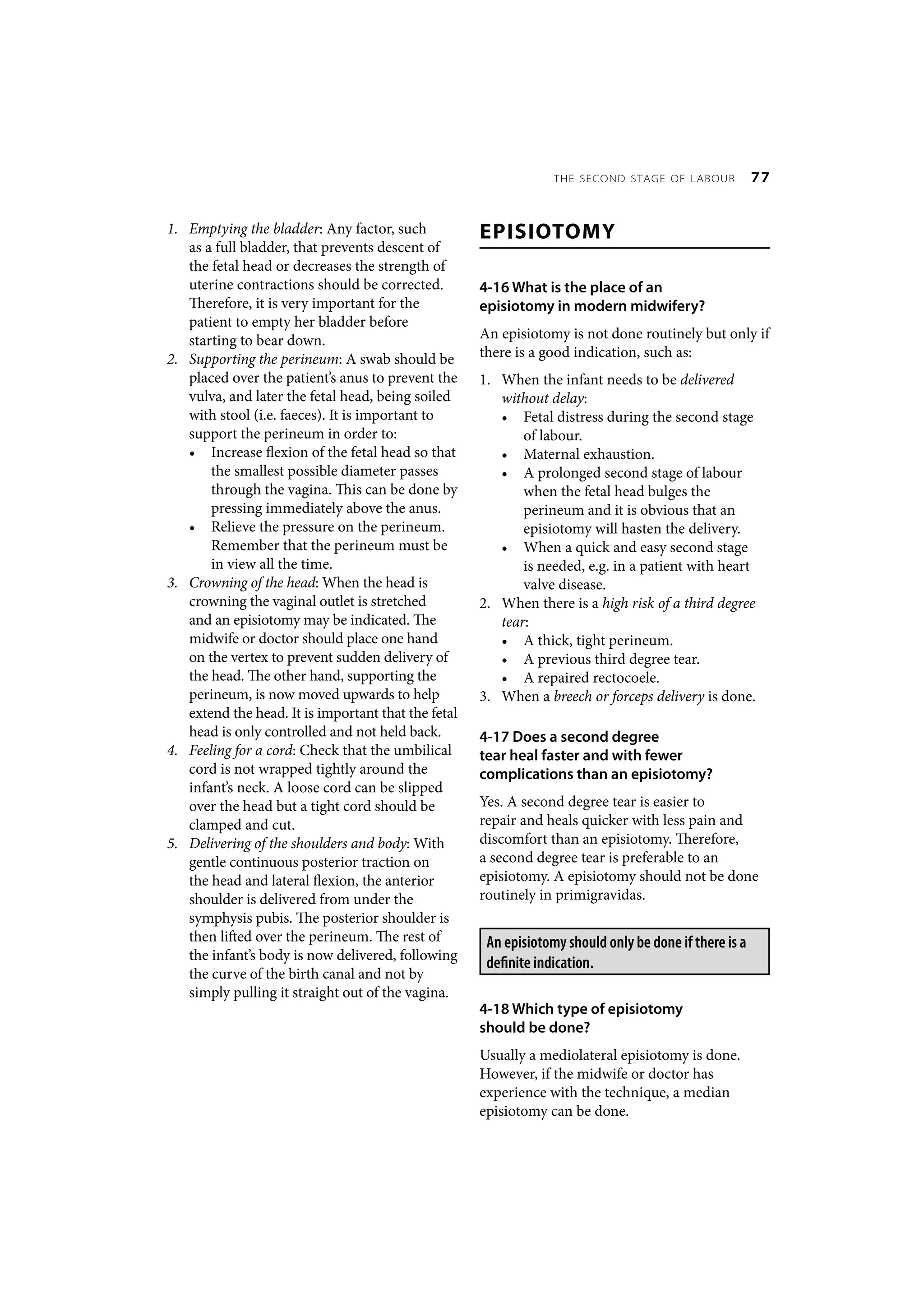 Intrapartum Care: The second stage of labour | PDF