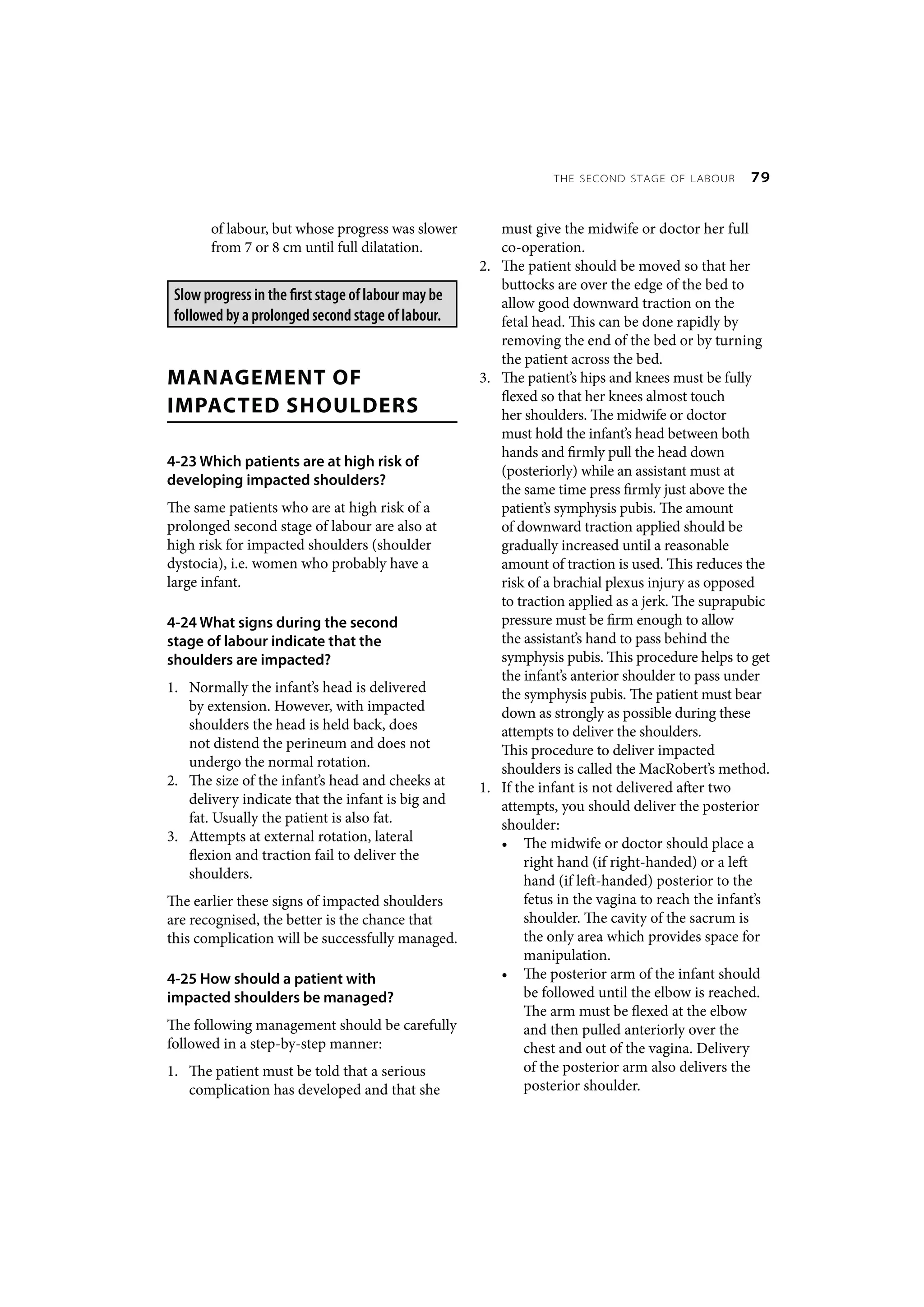 Intrapartum Care: The second stage of labour | PDF