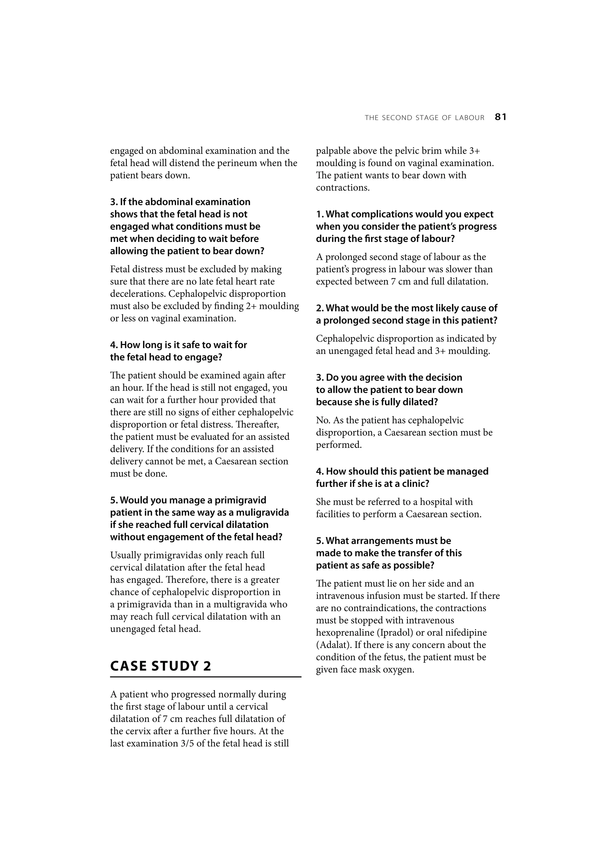 Intrapartum Care: The second stage of labour | PDF