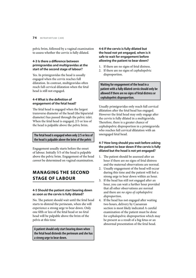 Intrapartum Care: The second stage of labour | PDF