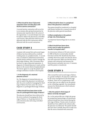 Intrapartum Care: The third stage of labour | PDF