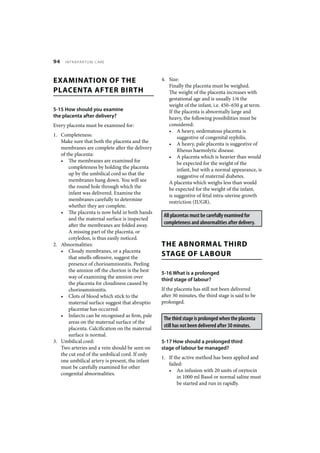 Intrapartum Care: The third stage of labour | PDF