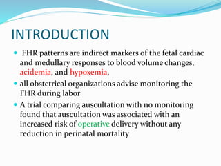 Intrapartum fetal heart rate assessment | PPTX