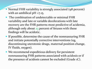 Intrapartum fetal heart rate assessment | PPTX